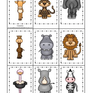 30 African Animals Games Download. Games and Activities in PDF Files ...