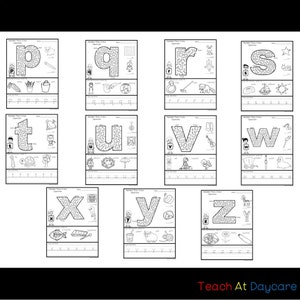Lowercase Alphabet Maze Craze Worksheets. Preschool-kindergarten ...