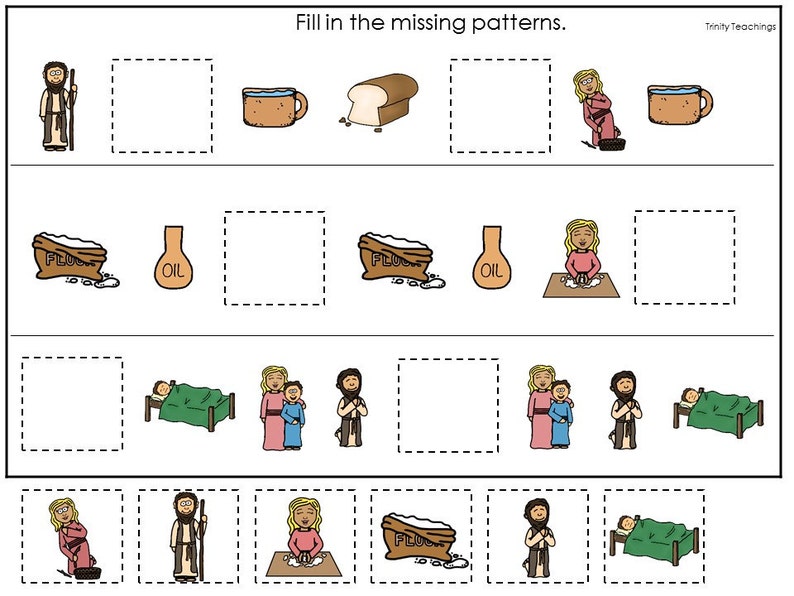 30 Elijah and the Widow Games Download. Games and Activities | Etsy