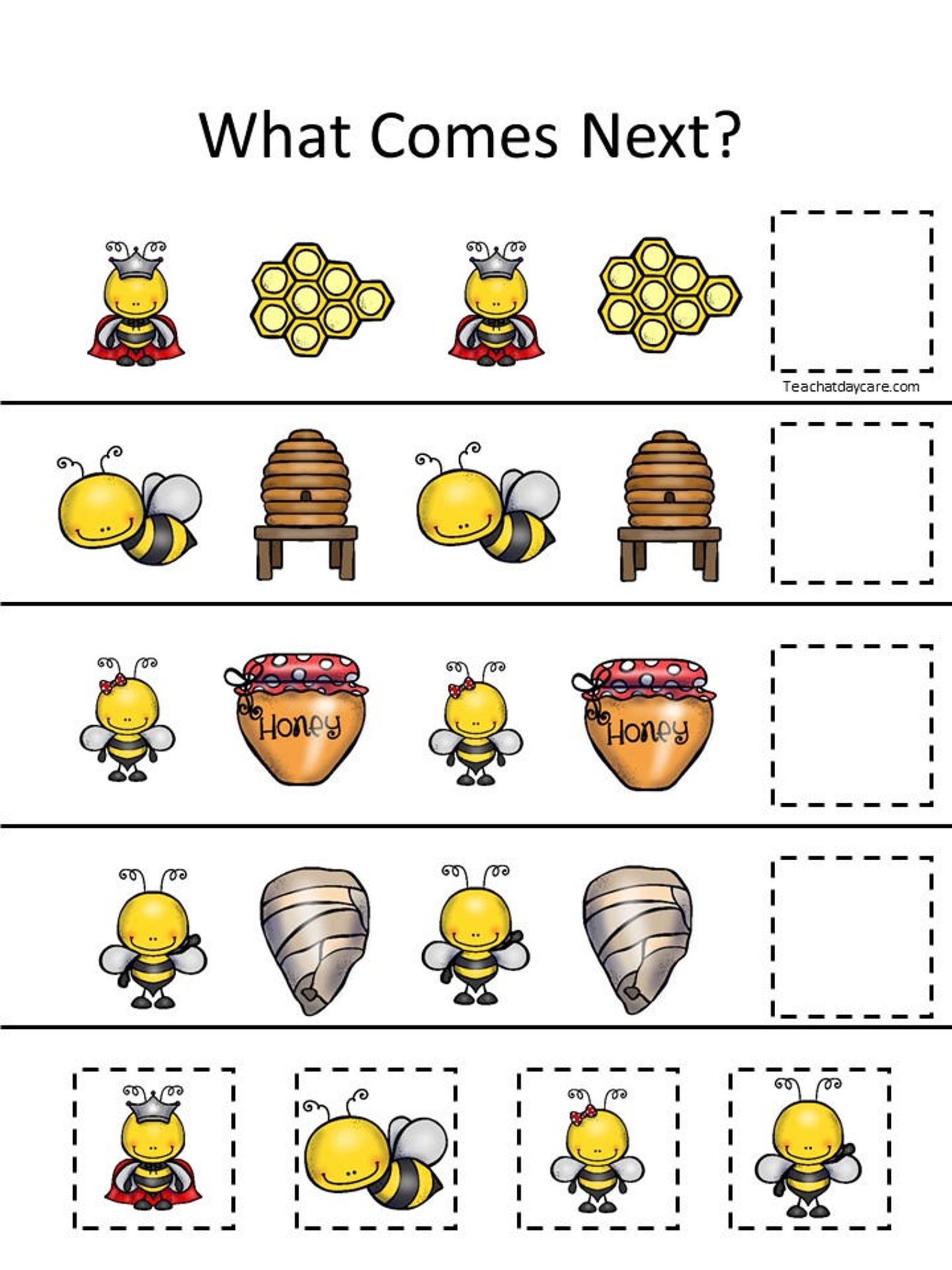 30 Honey Bee Preschool Learning Games Download. Games and | Etsy