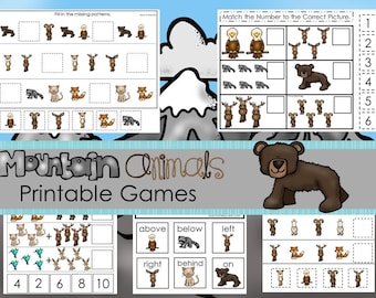 30 Woodland Animals Games Download. Games and Activities in | Etsy