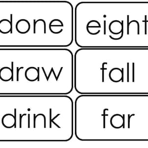 41 Printable Dolch 3rd Grade Sight Word Flashcards. - Etsy