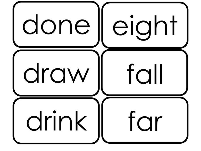 41 Printable Dolch 3rd Grade Sight Word Flashcards. - Etsy