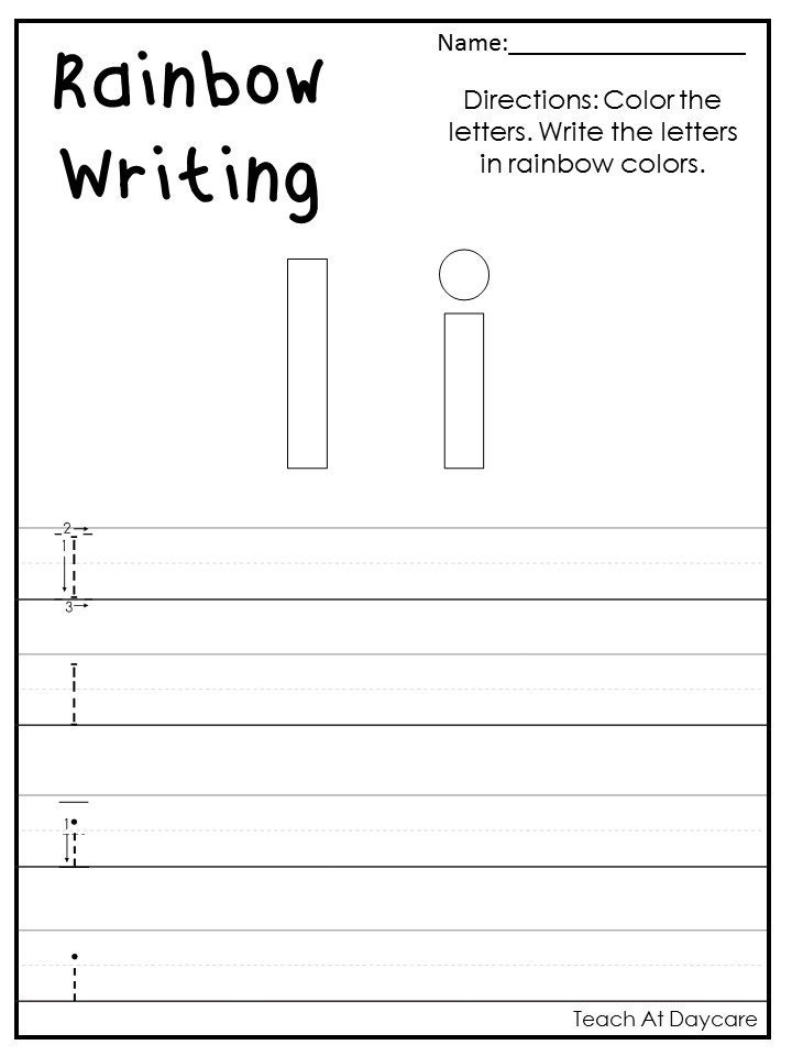 26 Printable Alphabet Rainbow Trace the Letters Worksheets. - Etsy ...