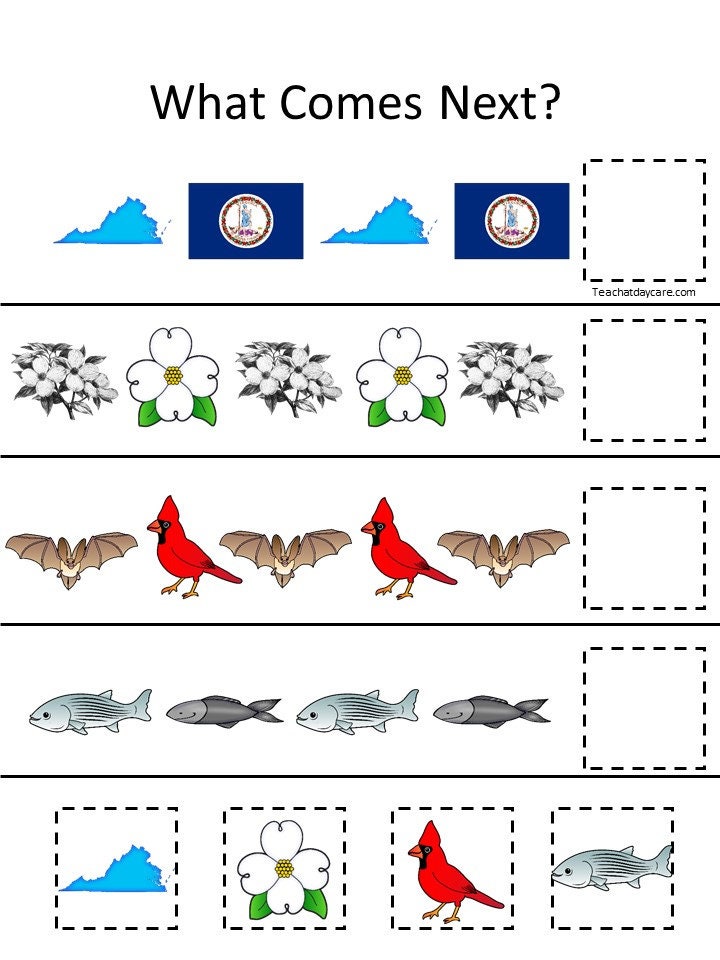 30 Virginia State Symbols Themed Learning Games Download. ZIP | Etsy