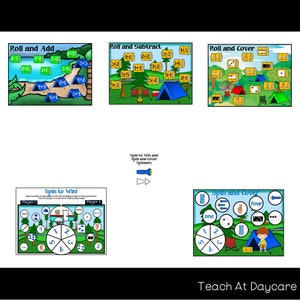 10 Printable Camping Themed Kindergarten Math Center Games and ...