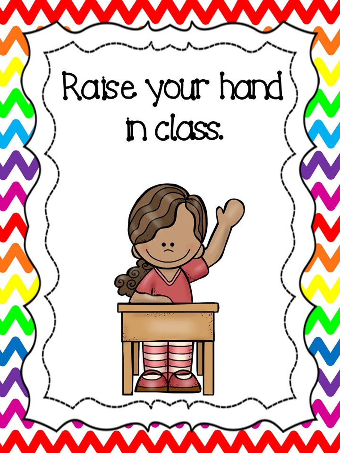 8 Printable Manners Posters. Full Page Classroom Wall Charts. 8.5 X 11 ...