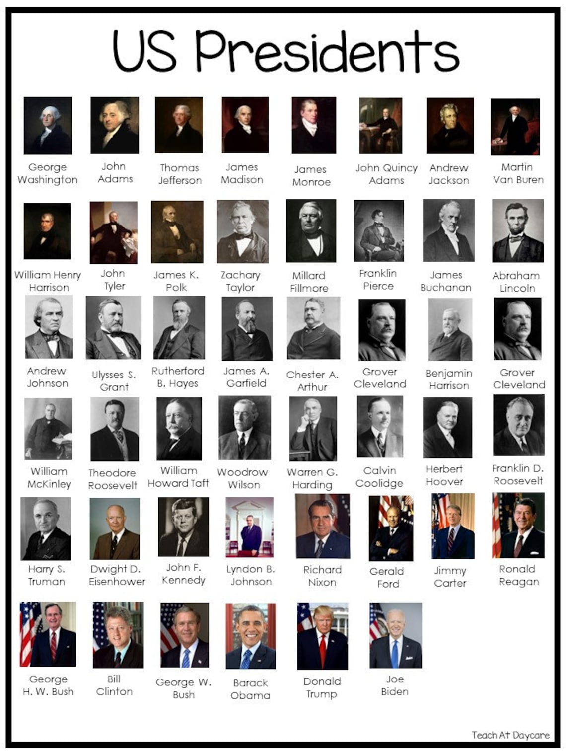 46 U.S. Presidents Classroom Quick Reference Poster and Wall - Etsy 46 U.S. Presidents Classroom Quick Reference Poster and Wall - Etsy