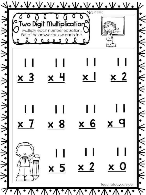 Double Digit Multiplication Puzzle Worksheets Multiplication Puzzle