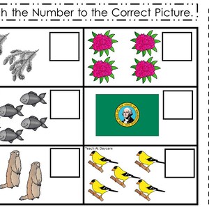 30 Washington State Symbols Themed Learning Games Download. ZIP File ...