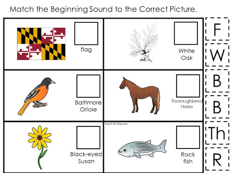 30 Maryland State Symbols Themed Learning Games Download. ZIP - Etsy