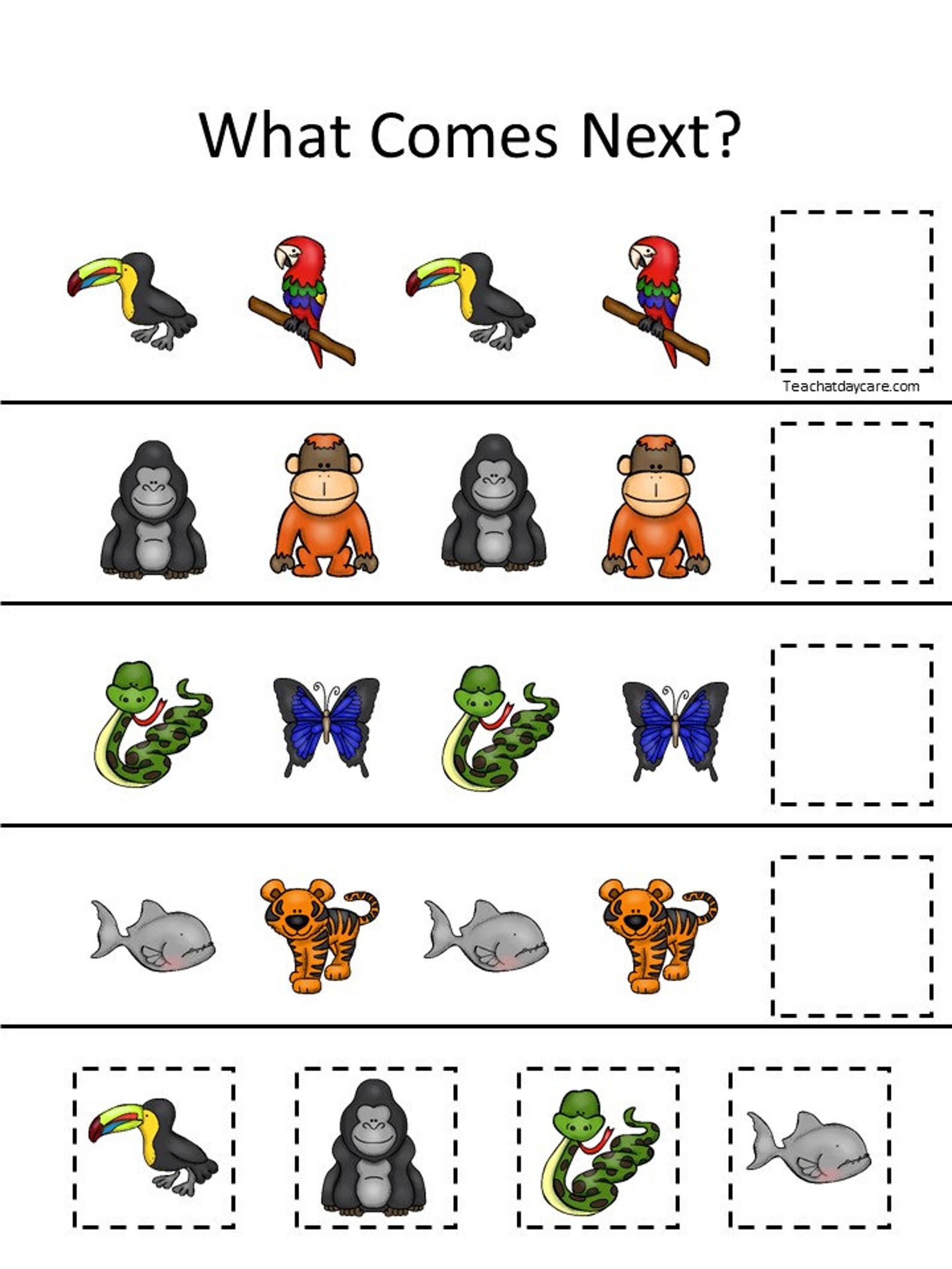 30 Rainforest Animals Games Download. Games and Activities in - Etsy