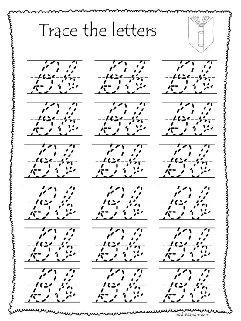 26 Printable Cursive Trace the Alphabet Worksheets. 1st-4th Grade ...