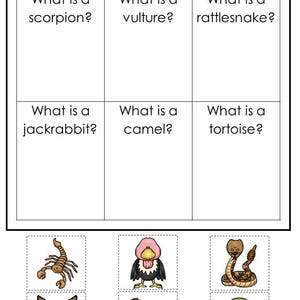 30 Desert Animals Preschool Educational Learning Games Download. Games ...