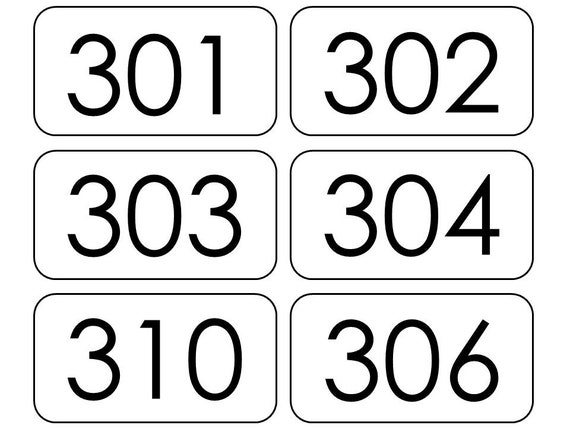 100 Printable Numbers 301-400 Flashcards. Preschool Thru Third | Etsy