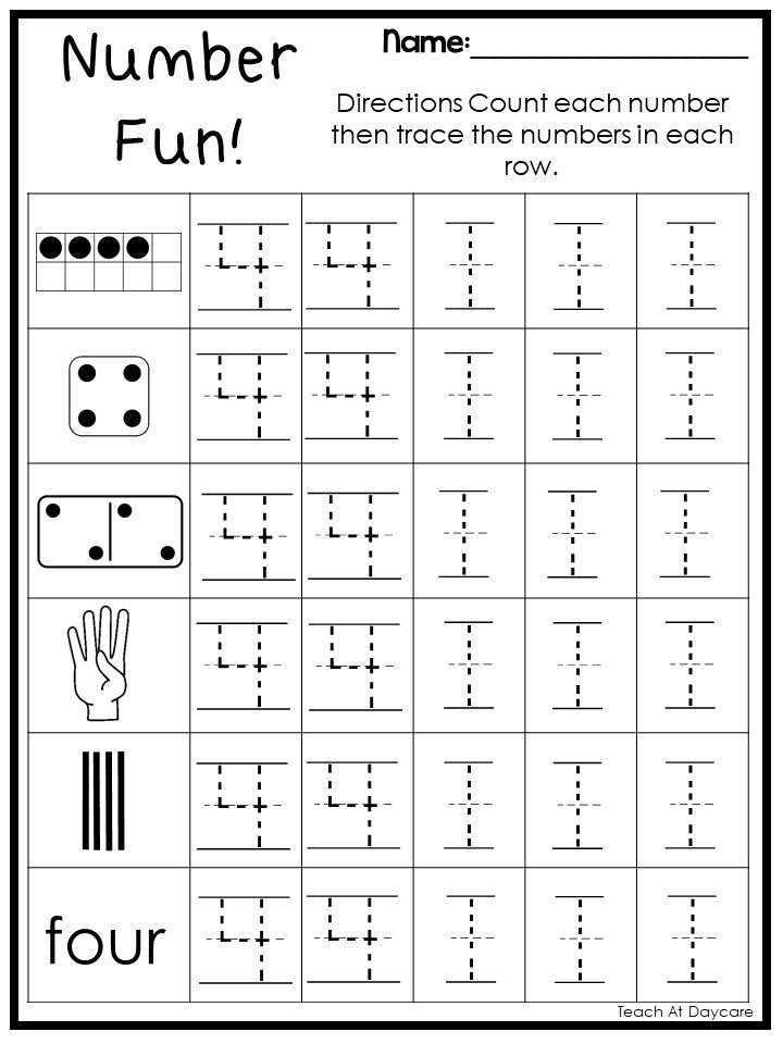 10 Printable Number Fun-subitizing 1-20 Worksheets. Preschool ...