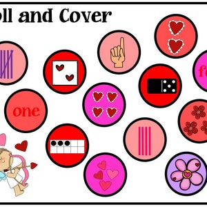10 Printable Valentine's Day Themed Kindergarten Math Center Games and ...