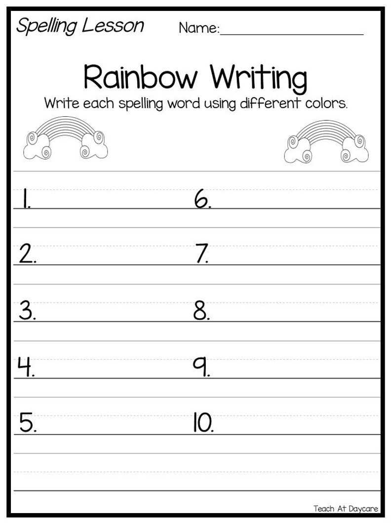 Fry First Hundred Words 31-40 Single Week Spelling Unit. Trace, Box ...