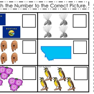 30 Montana State Symbols Themed Learning Games Download. ZIP File ...