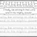 Ephesians 6:10-20 Armor of God Bible Verse Tracing and Handwriting ...