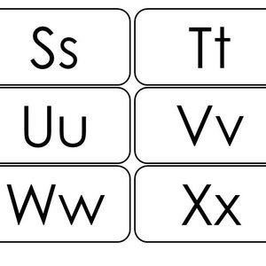 26 Printable Alphabet Flashcards. Upper and Lowercase. Preschool ...