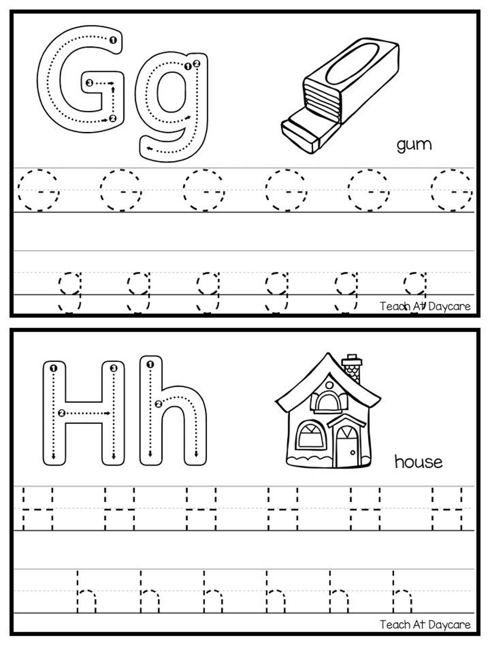 26 ABC Phonics Tracing Cards. Preschool- Kindergarten Handwriting and ...