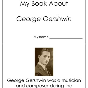 George Gershwin Great Composer Unit. Music Appreciation. - Etsy