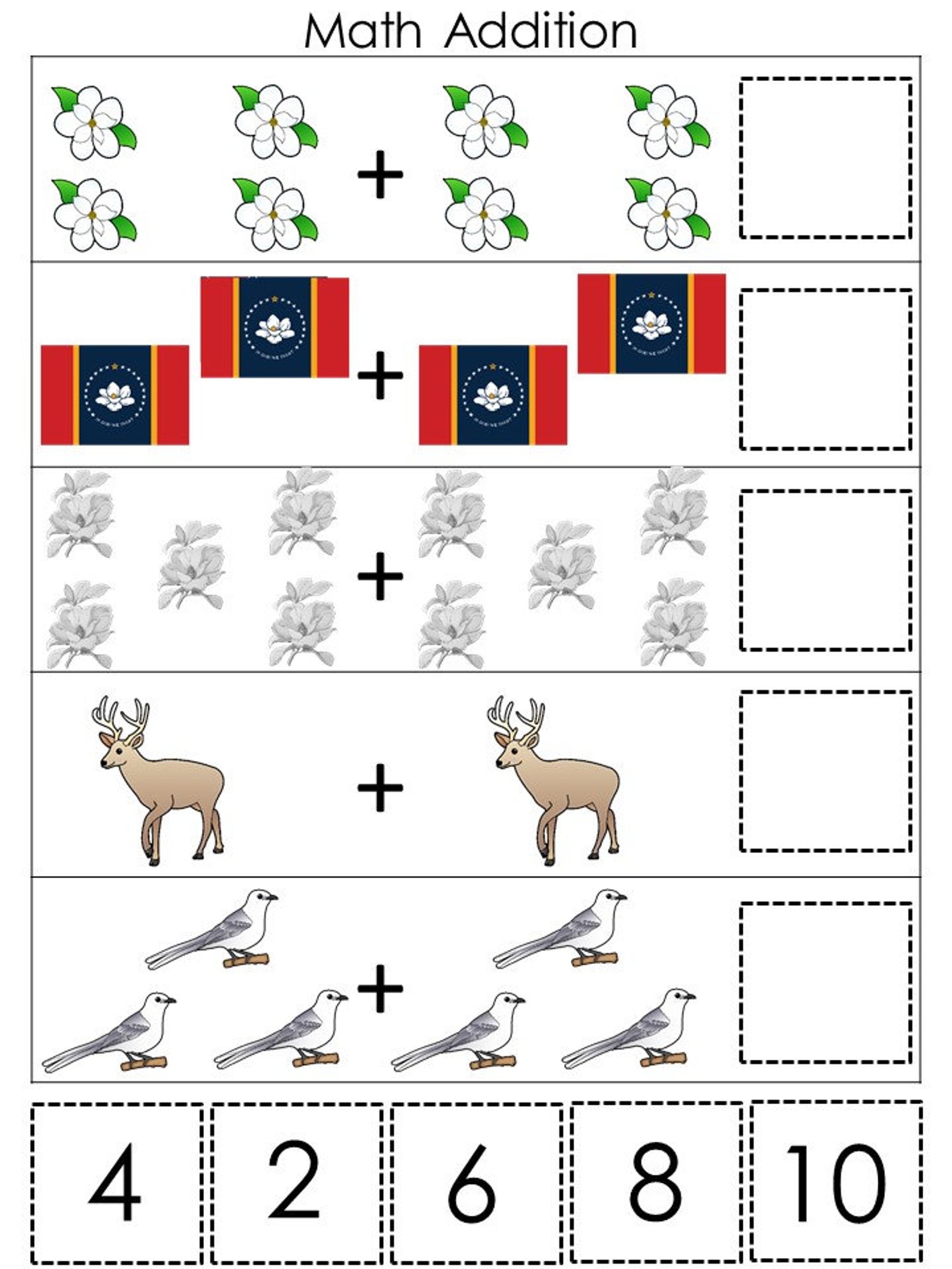 30 Mississippi State Symbols Themed Learning Games Download. | Etsy