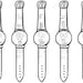 26 Printable Alphabet Watches. Preschool-kdg Phonics. - Etsy