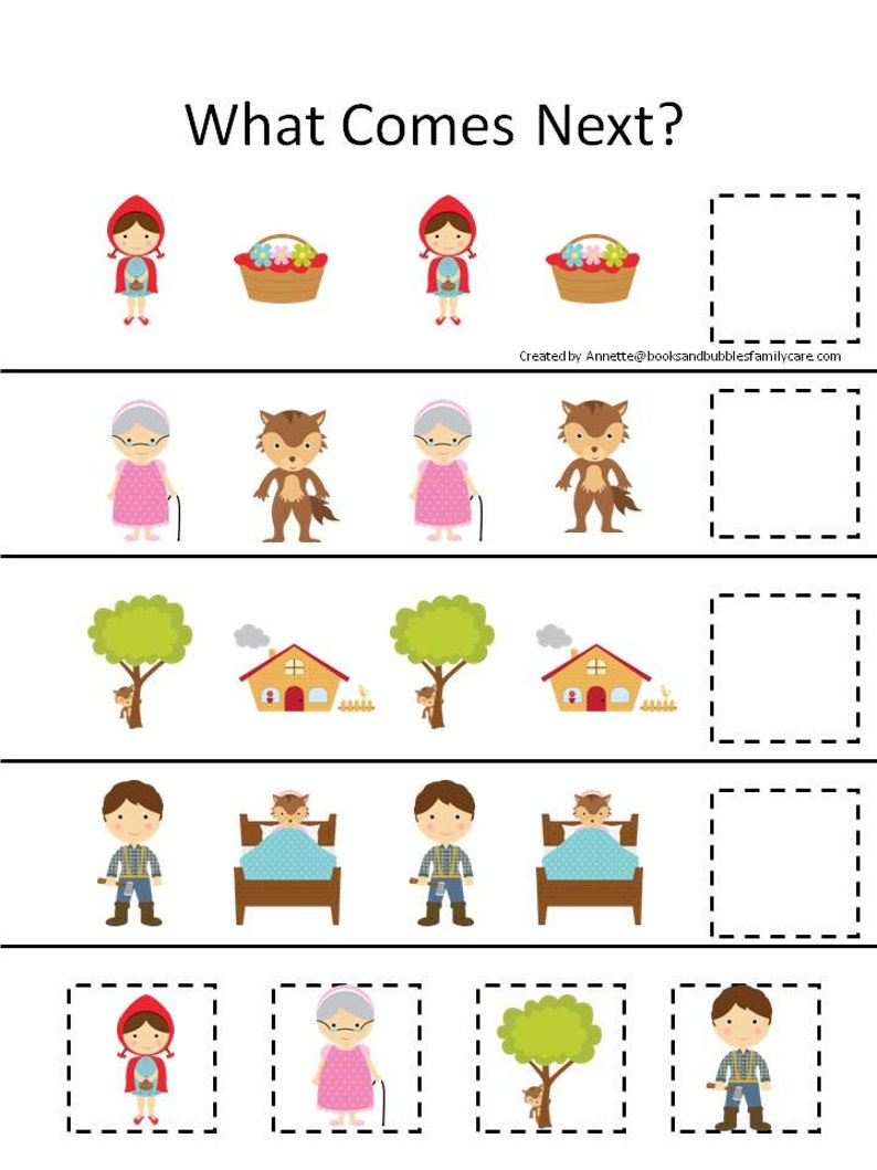 30 Little Red Riding Hood Games Download. Games and Activities in PDF ...