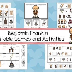 30 Benjamin Franklin Games Download. Games and Activities in PDF Files ...