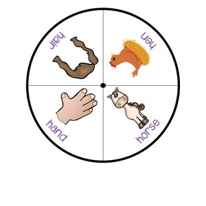 26 Alphabet Phonics Spinner Wheels. Beginning Sounds. Color & Black and ...