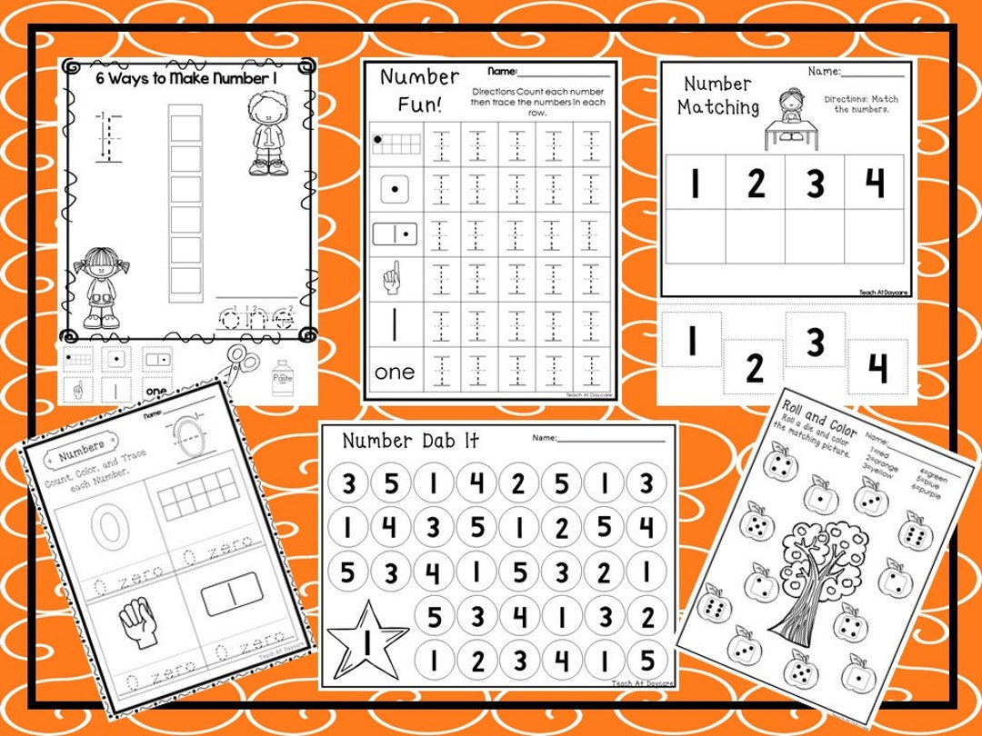 541 Numbers Worksheets Download. Preschool-kindergarten. Worksheets in ...