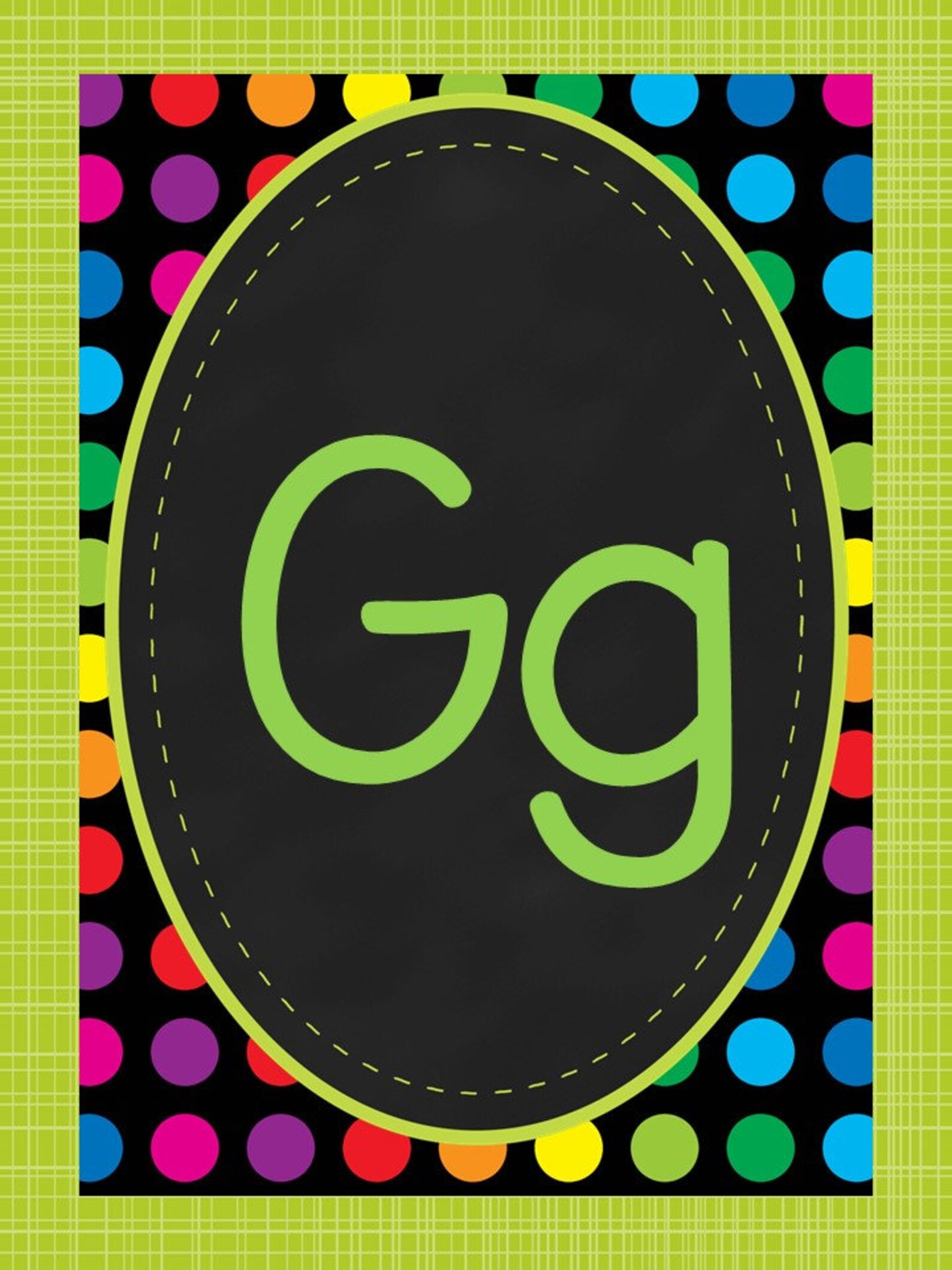 26 Printable Chalkboard Brights Alphabet Posters. 8x10 | Etsy