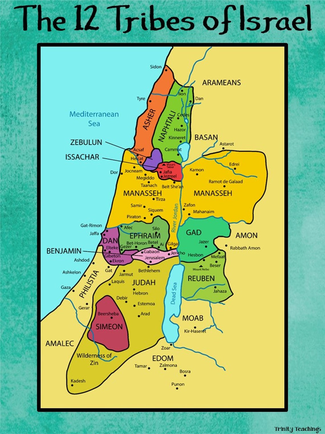 The 12 Tribes of Israel Activity and Worksheet Packet. Color and Black ...