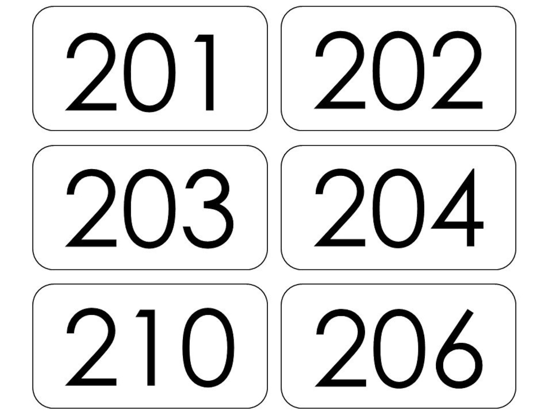 100 Printable Numbers 201-300 Flashcards. Preschool Thru Third Grade ...