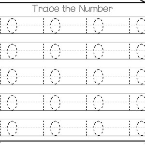 Printable Numbers 0-100 Tracing Worksheets. Preschool-kindergarten ...