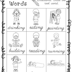 10 Printable Cursive Root Words Worksheets. 1st-3rd Grade ELA ...