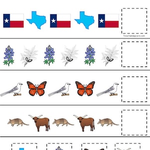 30 Texas State Symbols Themed Learning Games Download. ZIP File ...