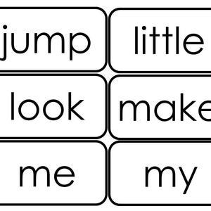 40 Printable Dolch Pre-primer Sight Word Flashcards. Pre-k Sight Word ...