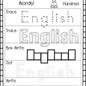 100 Printable Let's Learn Fry 5th Hundred Sight Words Worksheets. 4th ...