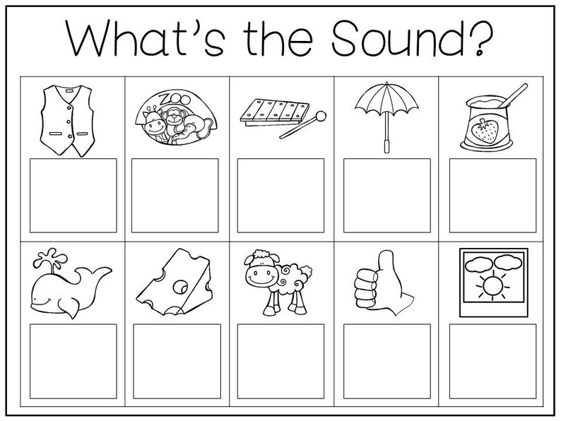 35 Printable Letters and Sounds Work Mats/ Worksheets. Preschool-kdg ...