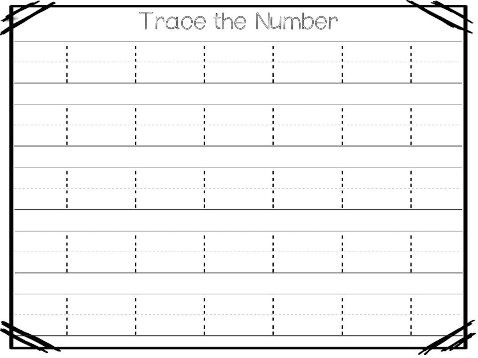 Printable Numbers 0-100 Tracing Worksheets. - Etsy Canada