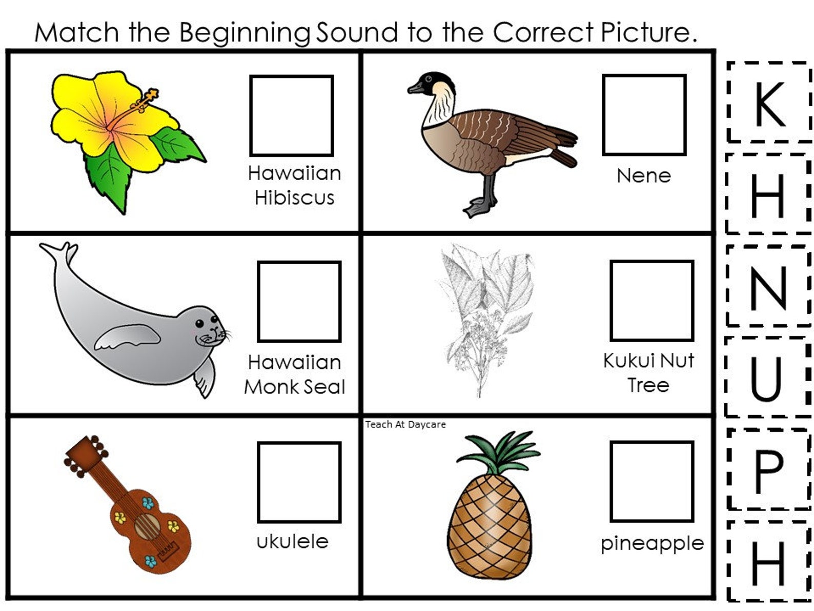 30 Hawaii State Symbols Themed Learning Games Download. ZIP | Etsy