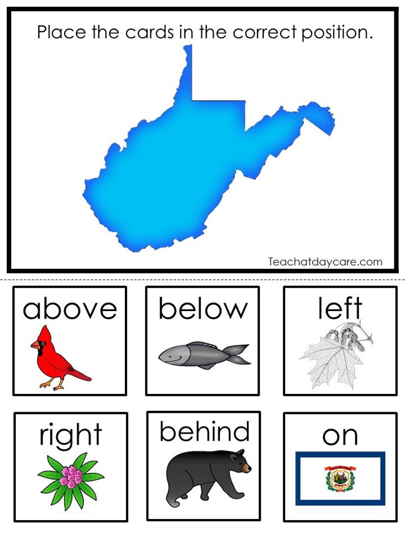30 West Virginia State Symbols Themed Learning Games Download. - Etsy