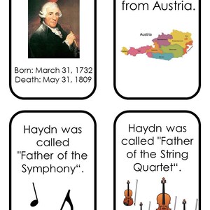 Franz Joseph Haydn Great Composer Unit. Music Appreciation. - Etsy