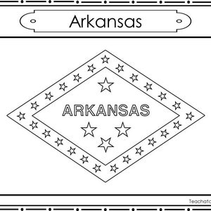 50 State Flag Color Worksheets State Symbols Curriculum. Geography ...