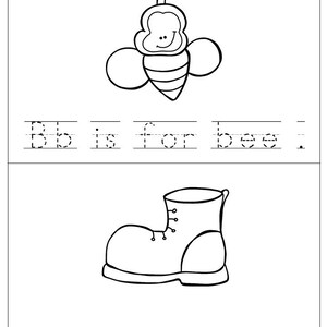 26 Alphabet Mini Books Printable Worksheets in a ZIP File. Preschool ...