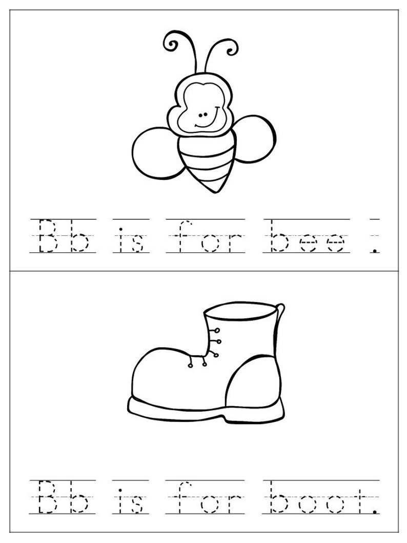 26 Alphabet Mini Books Printable Worksheets in a ZIP File. | Etsy