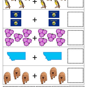 30 Montana State Symbols Themed Learning Games Download. ZIP File ...